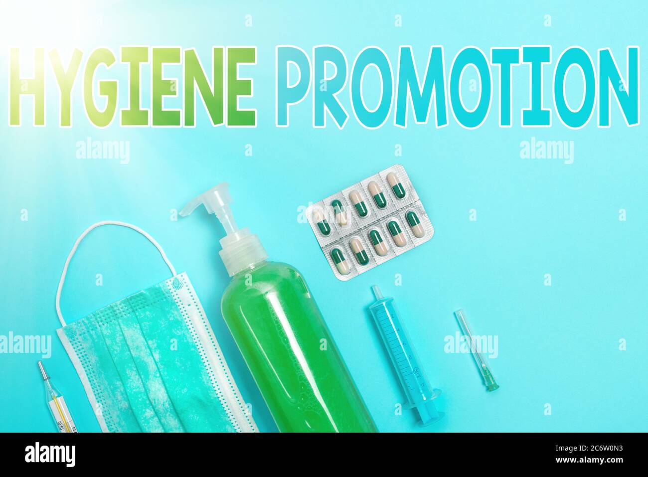 Writing note showing Hygiene Promotion. Business concept for systematic ...