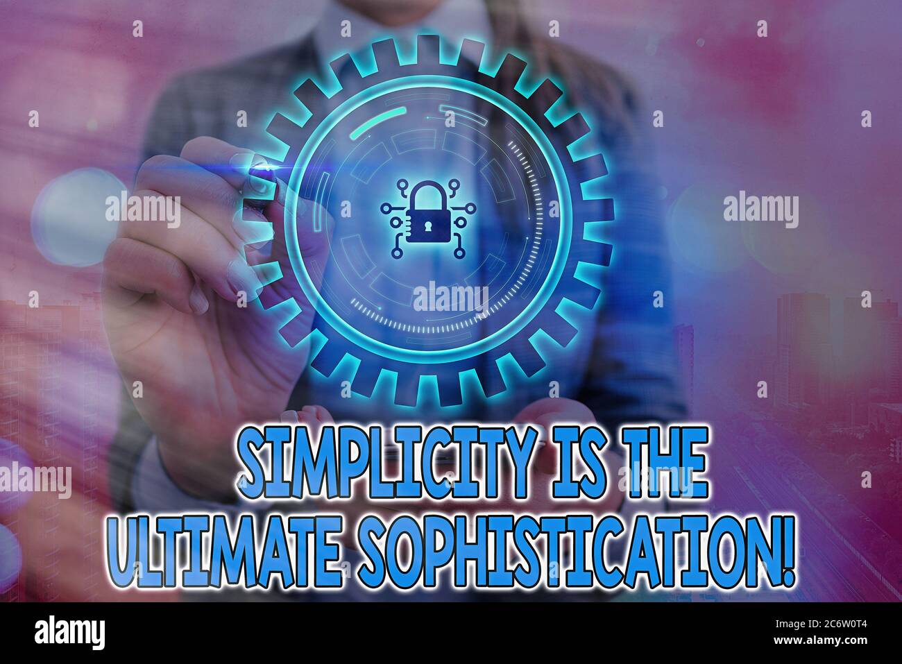 Writing note showing Simplicity Is The Ultimate Sophistication ...