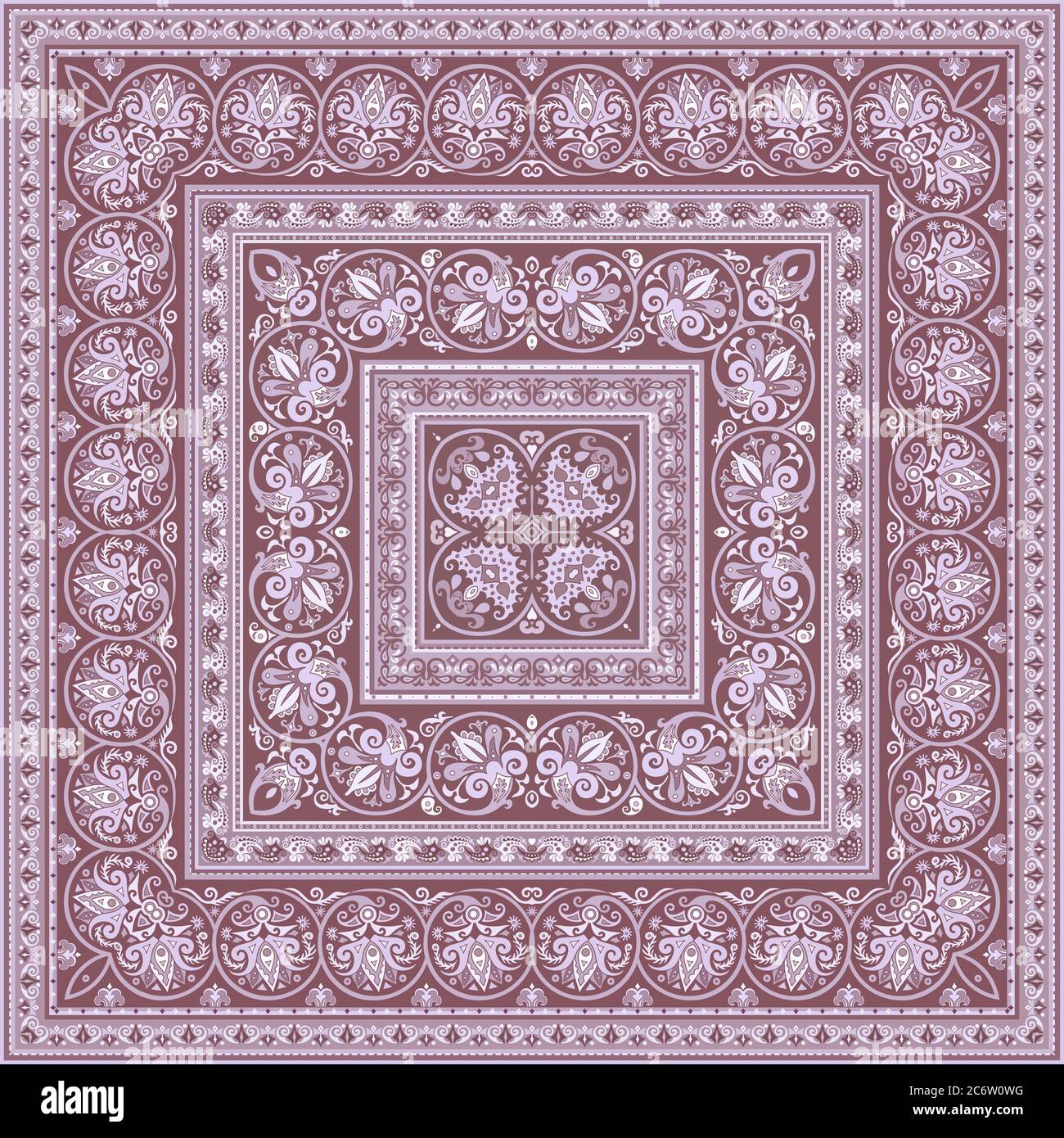 Vector floral ethnic ornamental illustration Stock Vector Image & Art ...