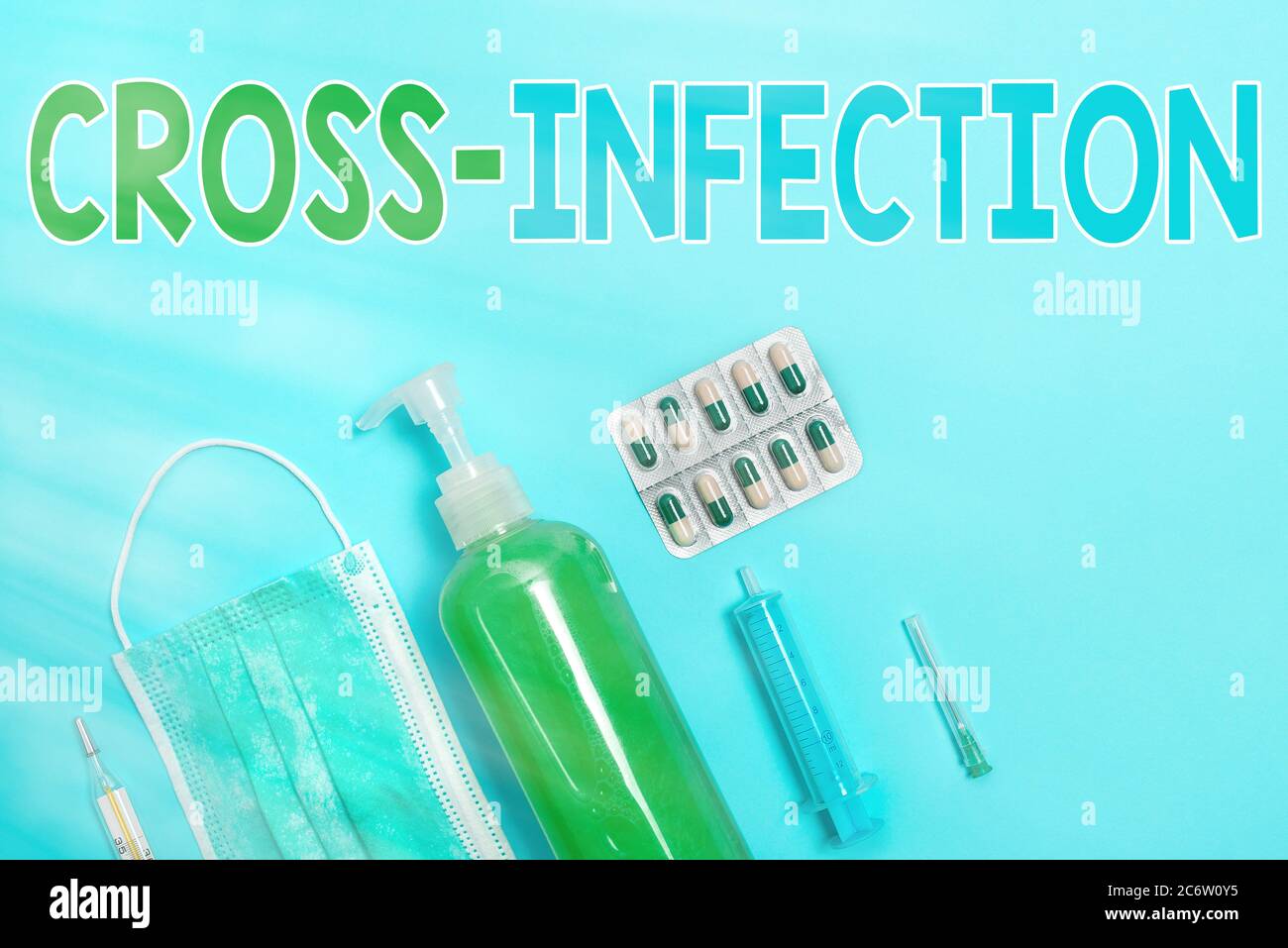 Writing note showing Cross Infection. Business concept for ...