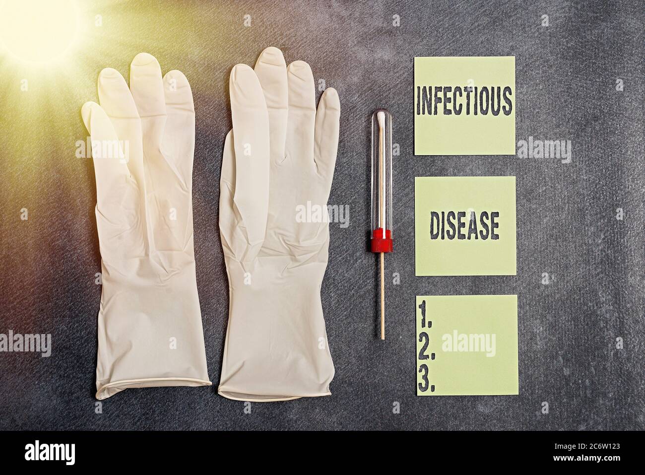 Writing note showing Infectious Disease. Business concept for caused by ...