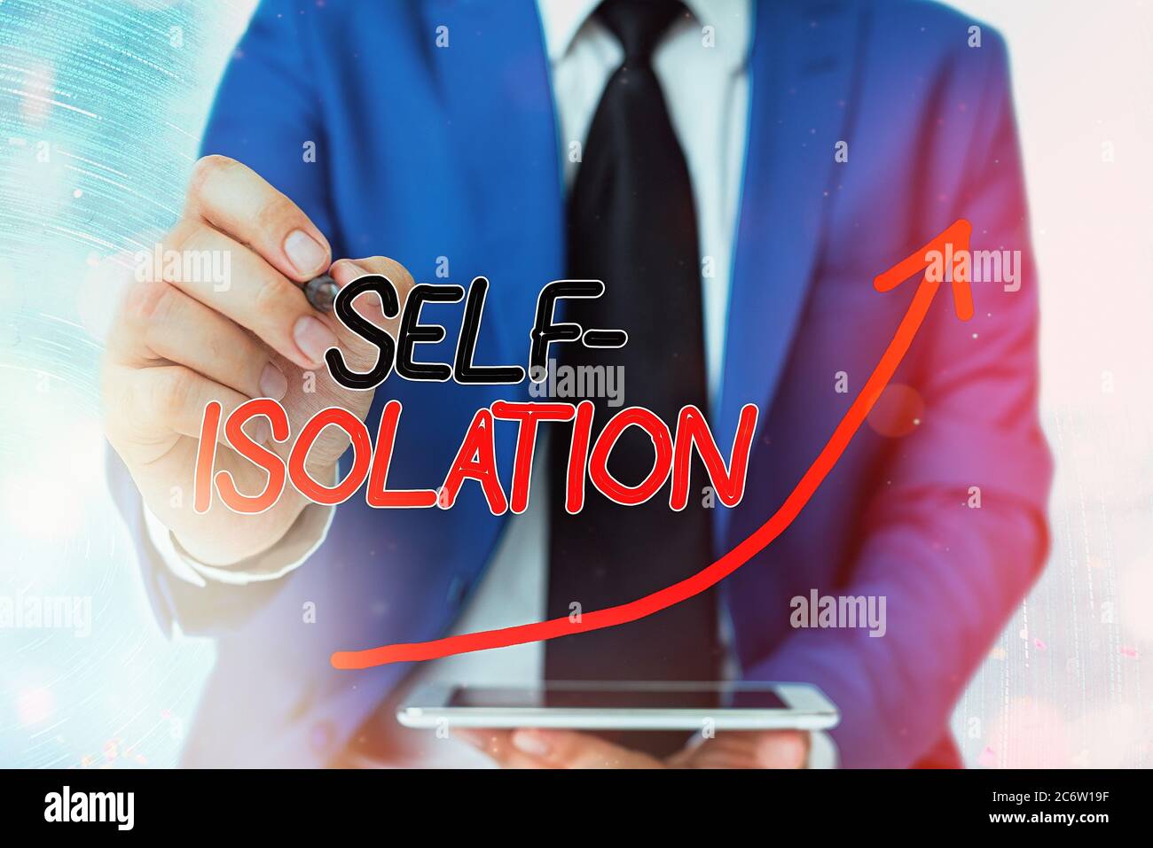 Word writing text Self Isolation. Business photo showcasing promoting ...
