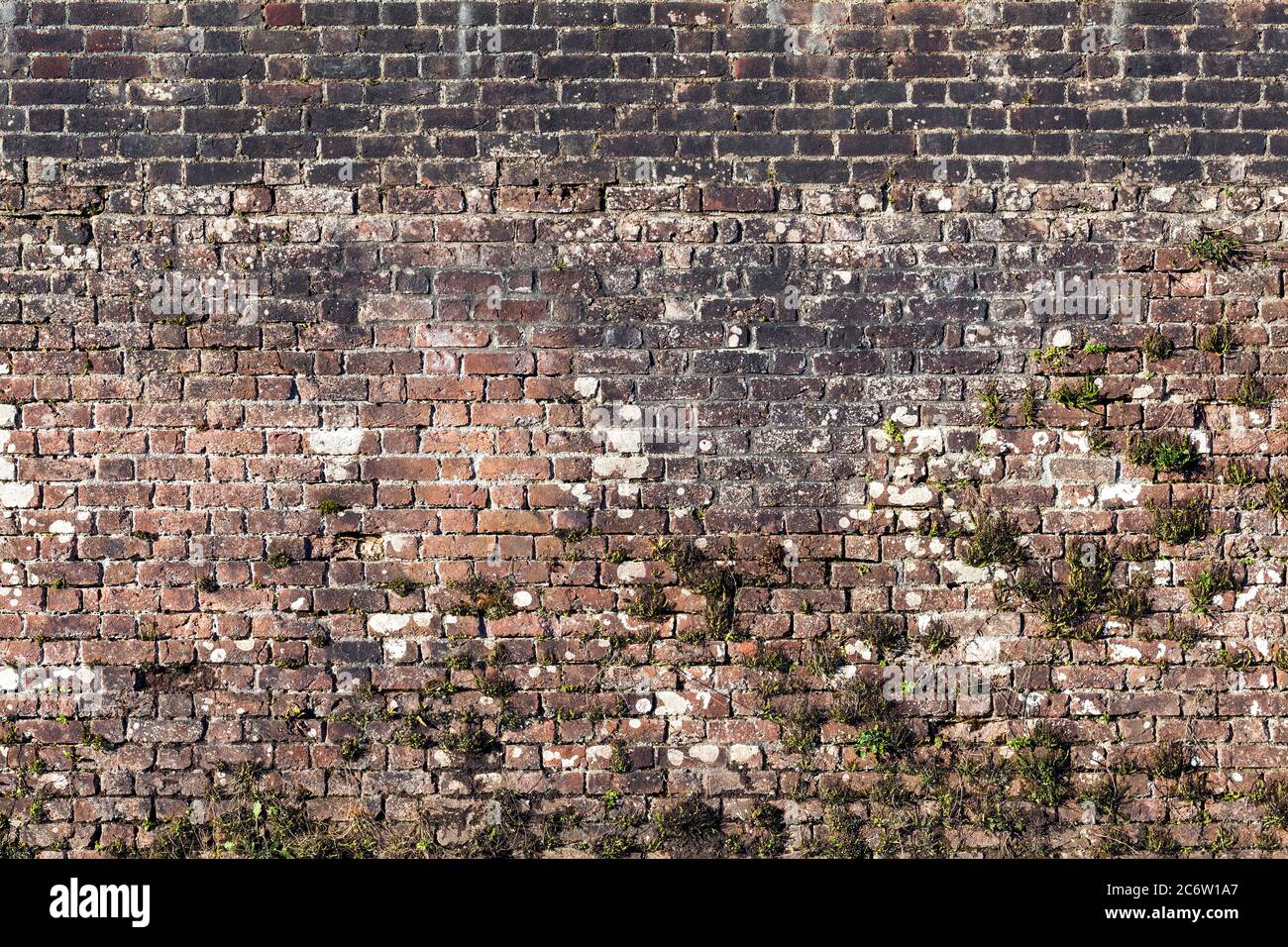 Old large weathered distressed red brick wall texture background Stock ...