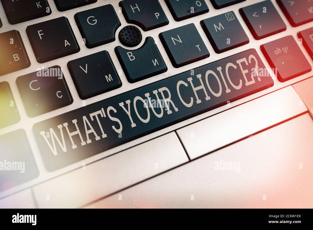 Writing note showing Whats Your Choice Question. Business concept for ...