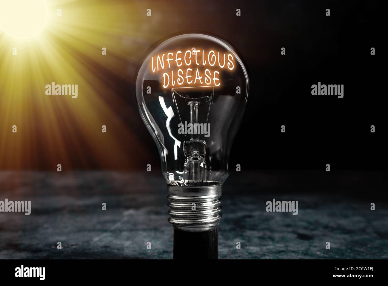 Handwriting text writing Infectious Disease. Conceptual photo caused by ...