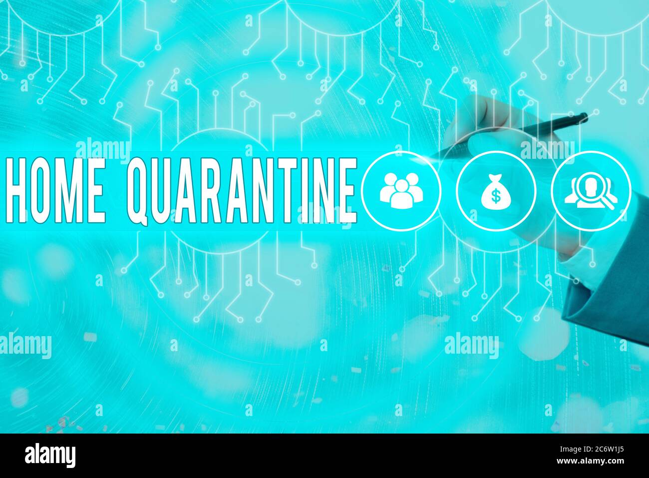 Conceptual hand writing showing Home Quarantine. Concept meaning ...