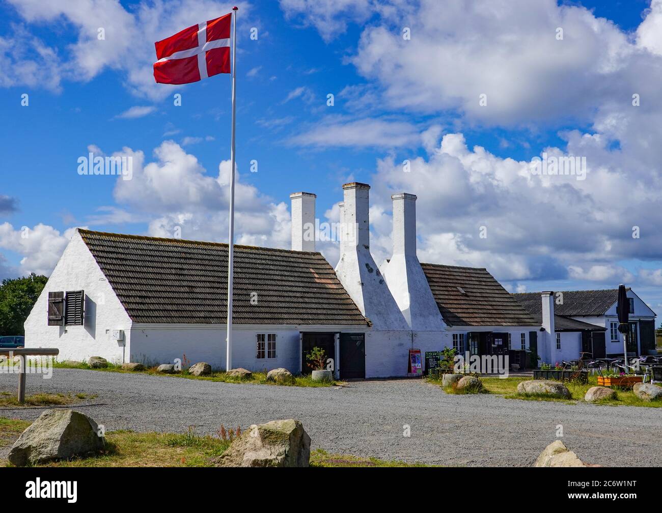 Hasle, Denmark. 08th July, 2020. The building of the museum smokehouse ...