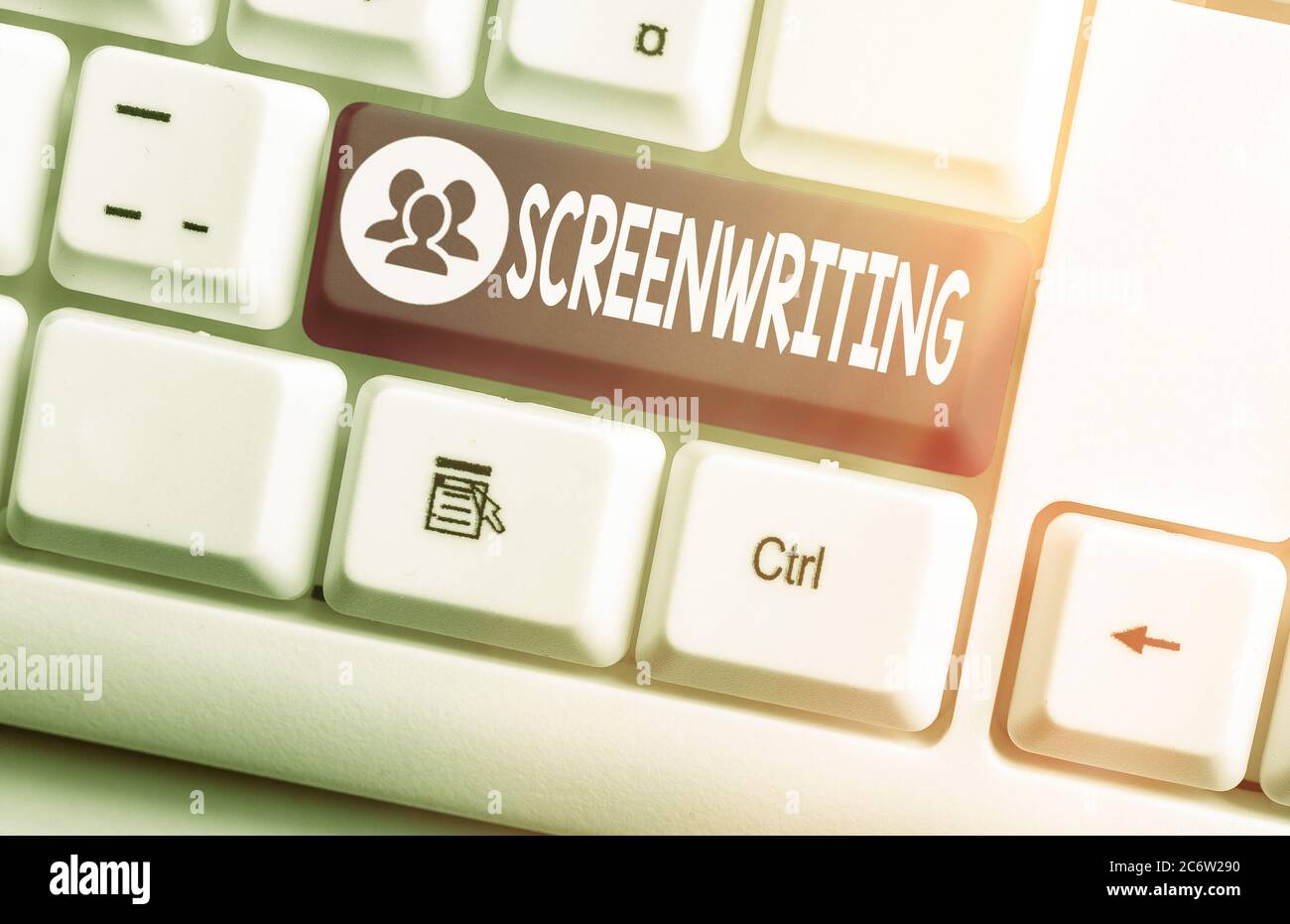 Handwriting text Screenwriting. Conceptual photo the art and craft of ...