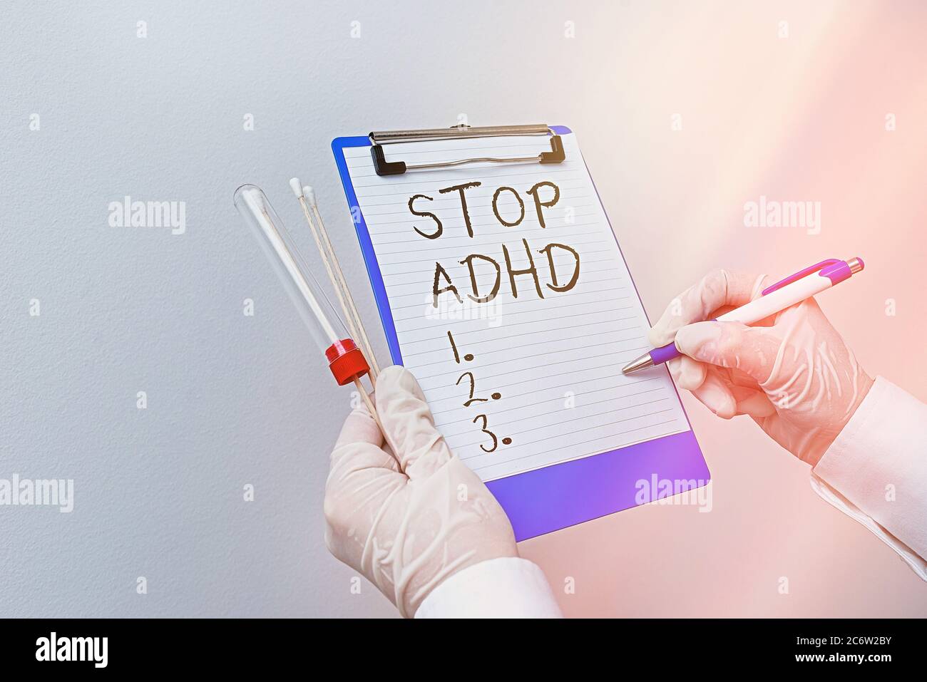 Handwriting text Stop Adhd. Conceptual photo treat a disorder that ...