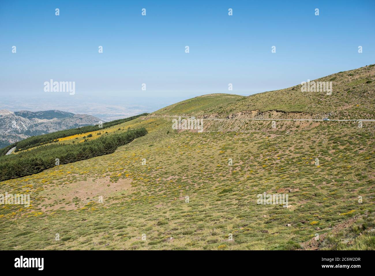 Panoramic view of the Sierra Nevada Stock Photo - Alamy