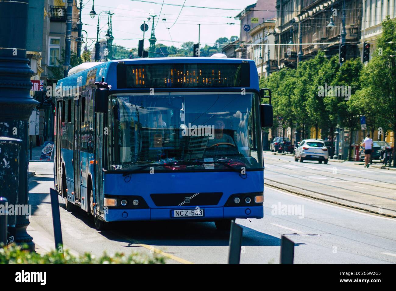 Budapest Hungary july 11, 2020 View of a traditional Hungarian public ...