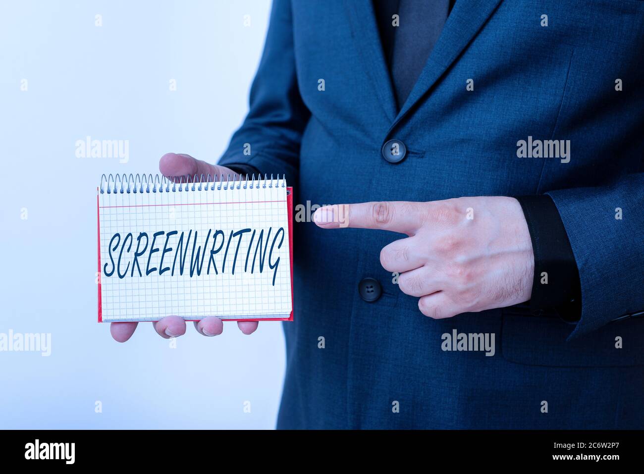 Handwriting text Screenwriting. Conceptual photo the art and craft of ...