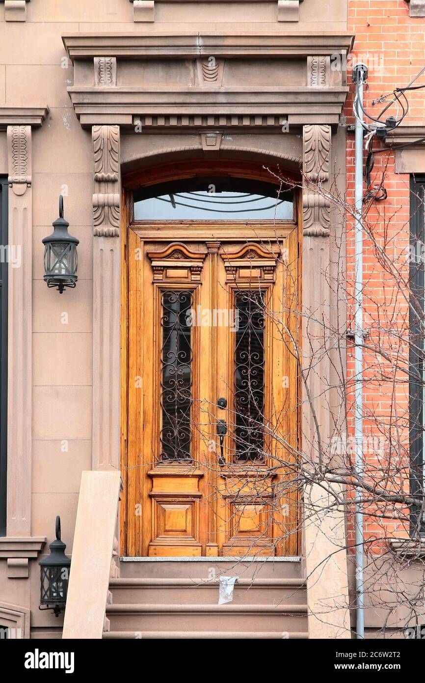 Beautiful Entry door. New York. USA Stock Photo - Alamy