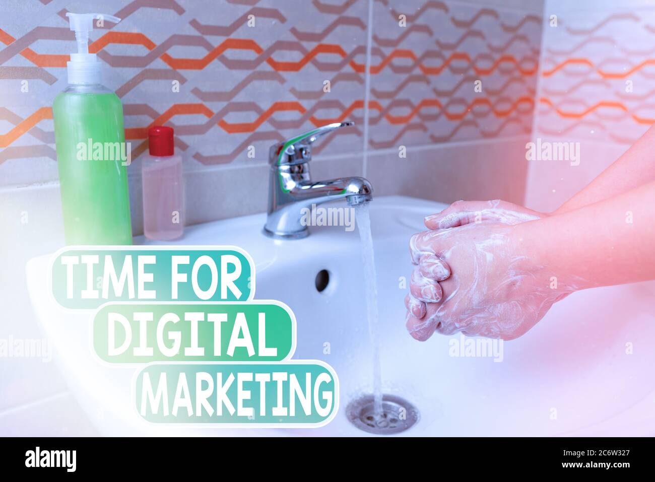 Conceptual hand writing showing Time For Digital Marketing. Concept ...