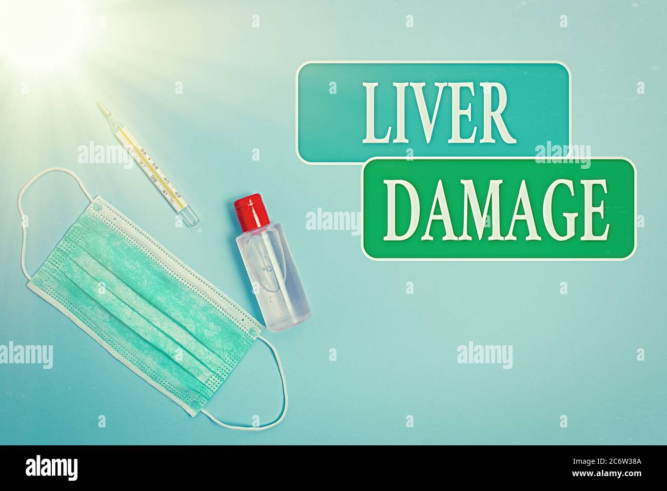 Writing note showing Liver Damage. Business concept for any disorder of ...