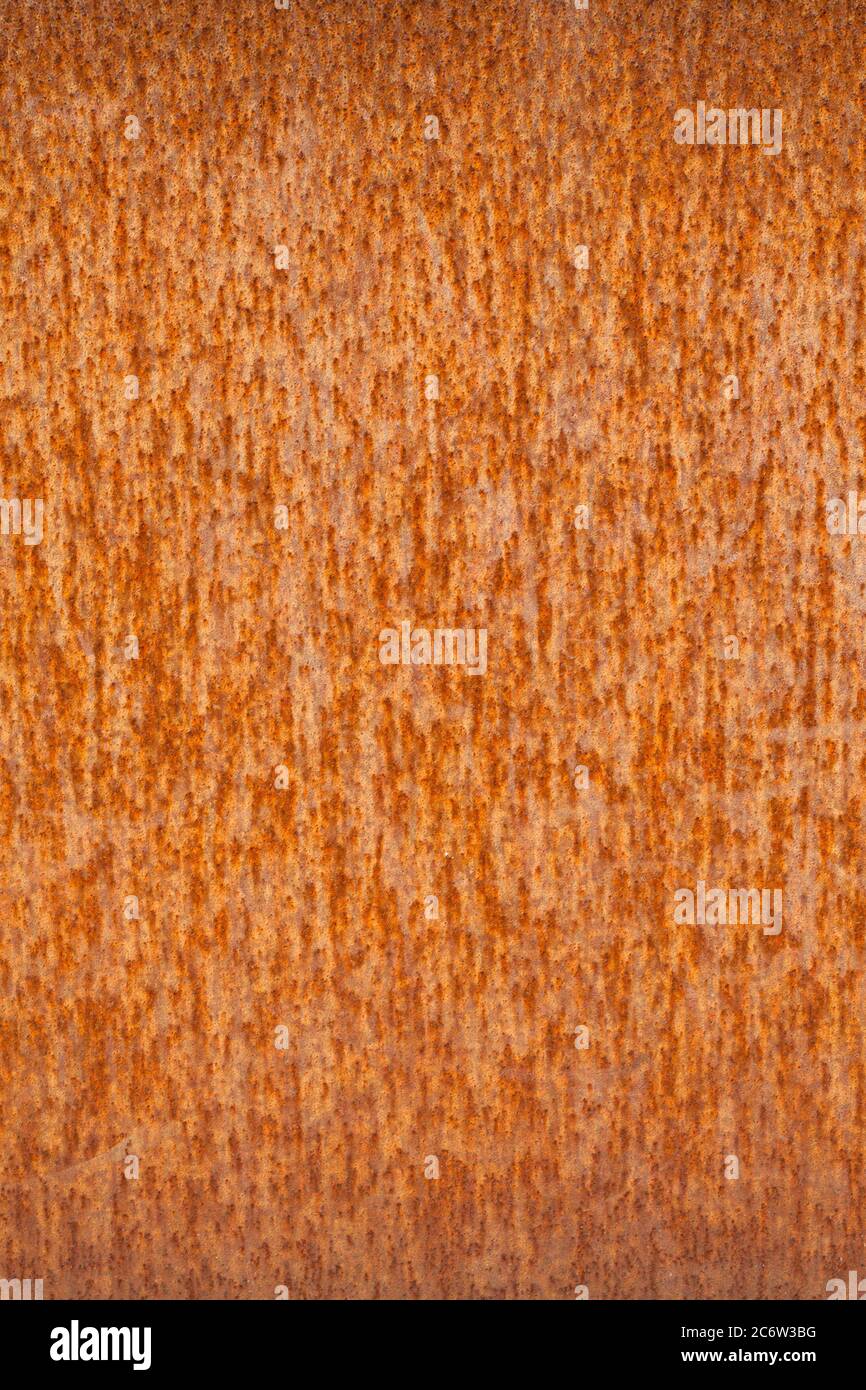 Background texture of old distressed iron panel covered in rust Stock ...