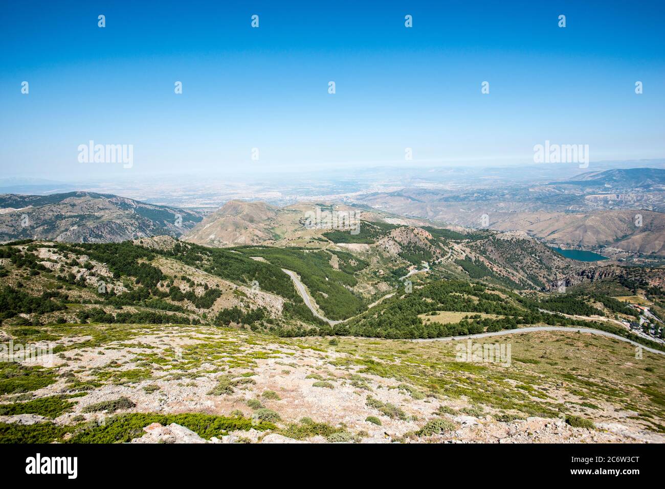 Panoramic view of the Sierra Nevada Stock Photo - Alamy