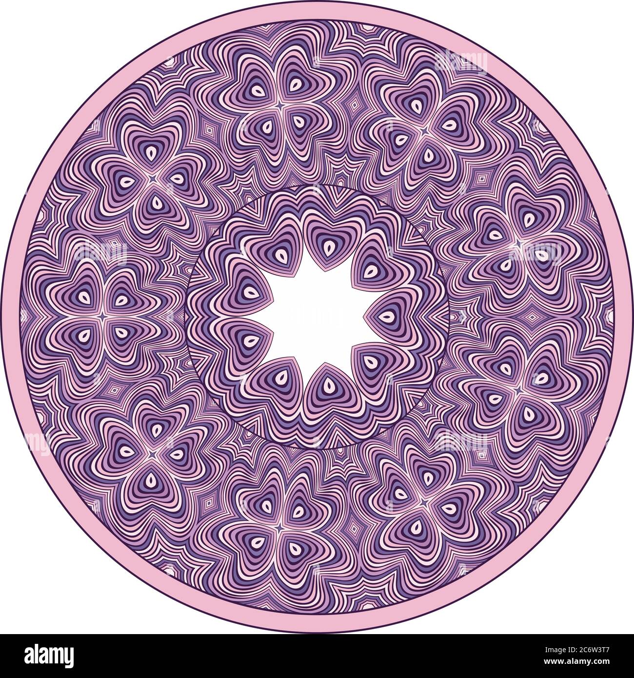 Vector ornament vintage ethnic round illustration Stock Vector Image ...