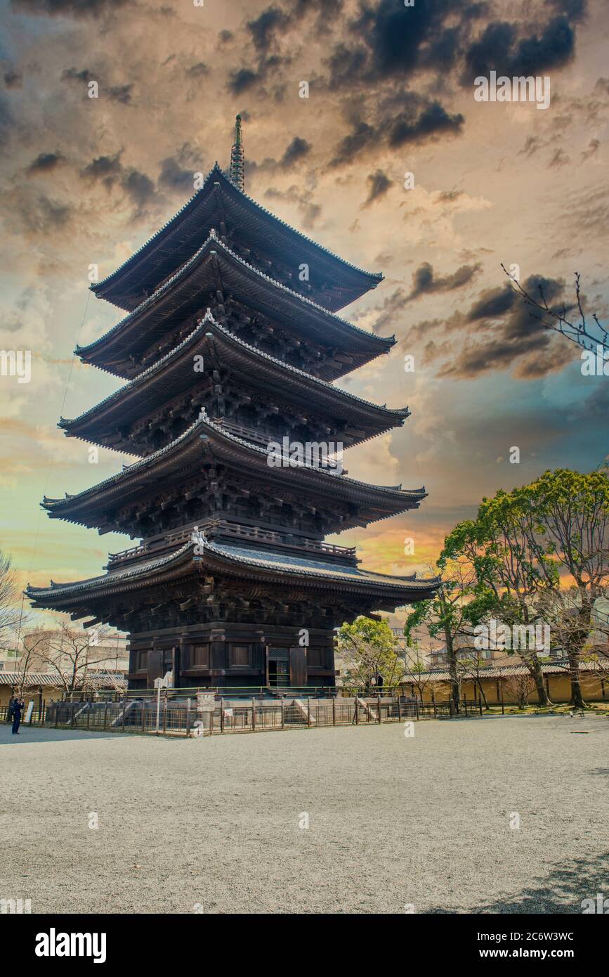 The tallest temple of Japan Stock Photo - Alamy