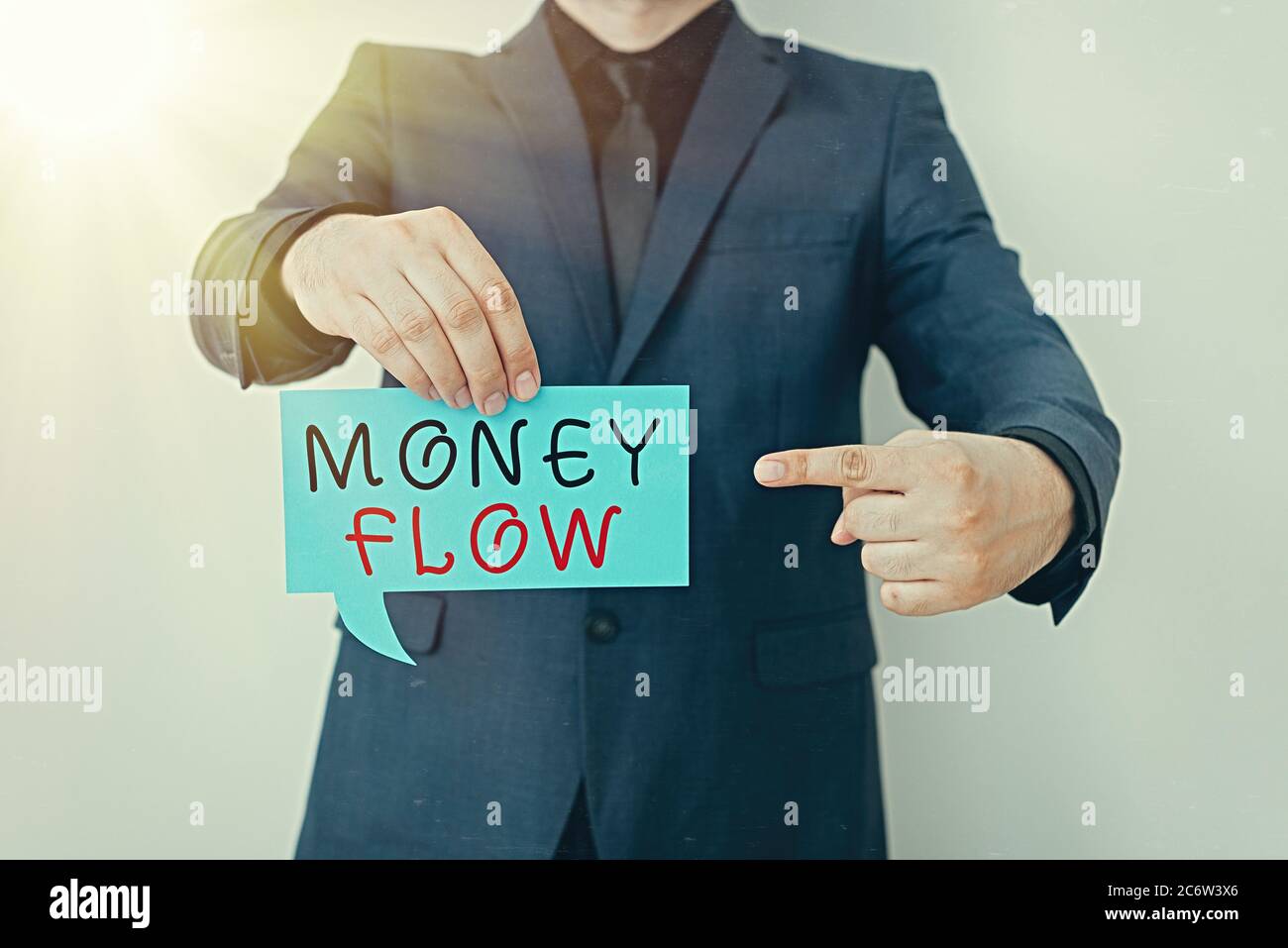 Handwriting text Money Flow. Conceptual photo it is an indicator of ...