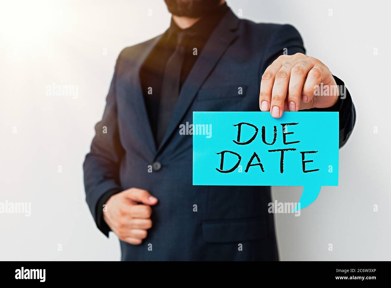 Deadline Calendar Displaying Due Date And Cutoff Stock Photo - Alamy