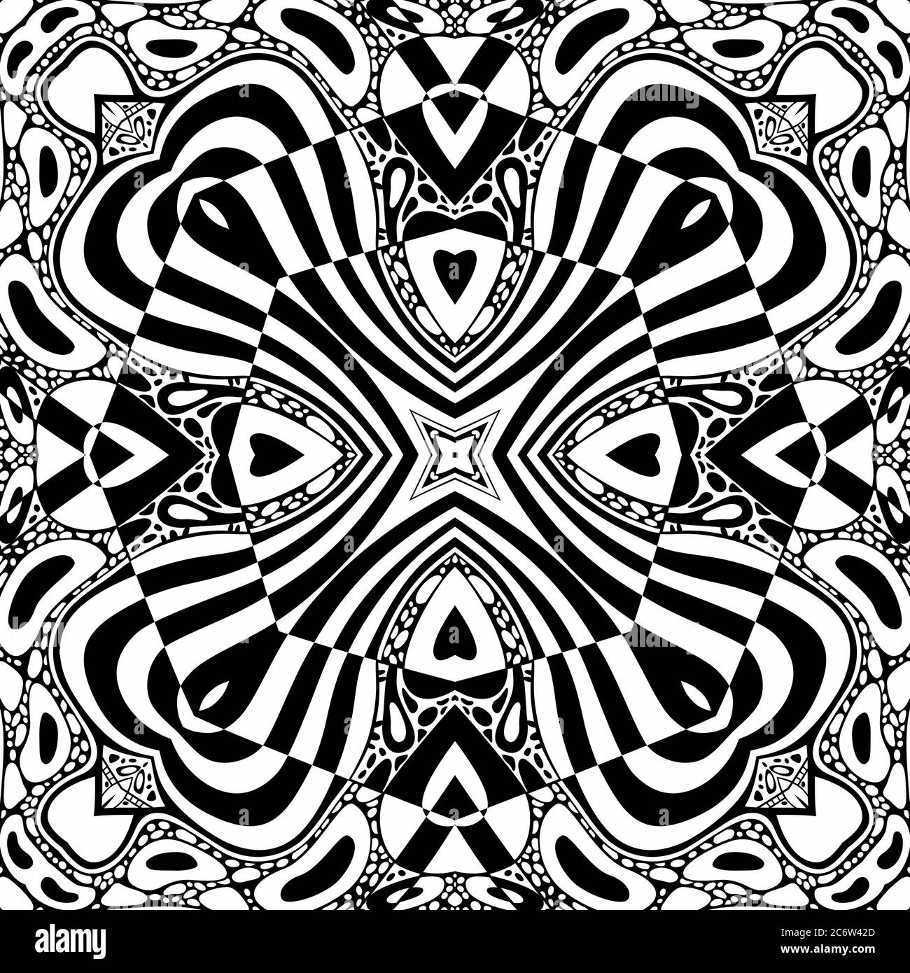 Vector abstract modern cartoon seamless pattern Stock Vector Image ...