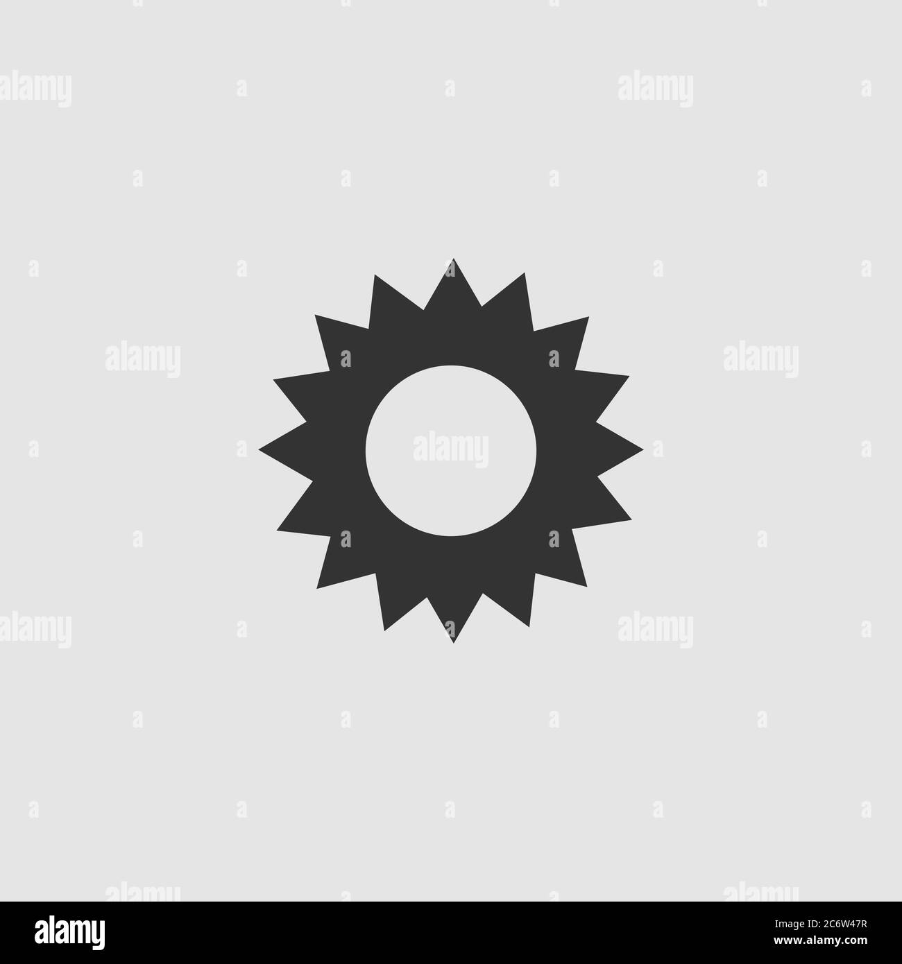 Star icon flat. Black pictogram on grey background. Vector illustration symbol Stock Vector ...