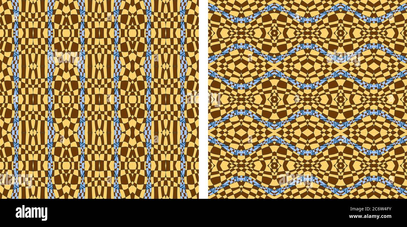 Vector Abstract Color Grid Patterns Set Stock Vector Image And Art Alamy