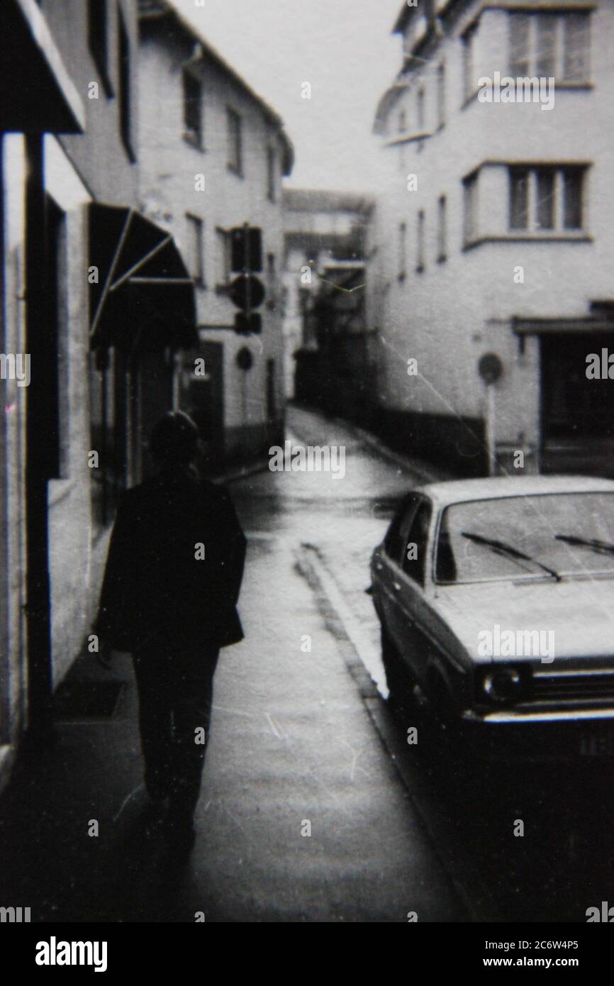 Fine 70s vintage black and white lifestyle photography of normal ...