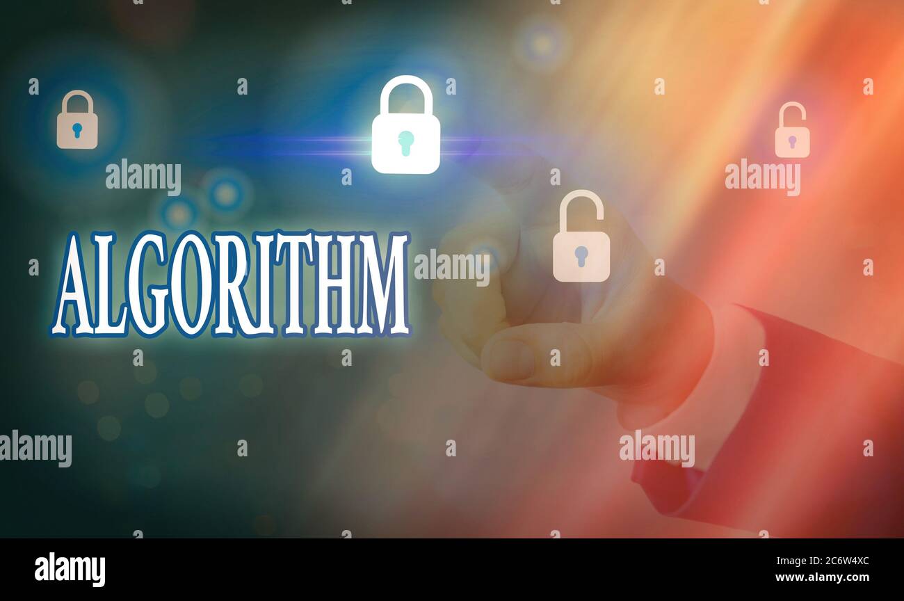 Handwriting text writing Algorithm. Conceptual photo a method or set of rules for calculations ...