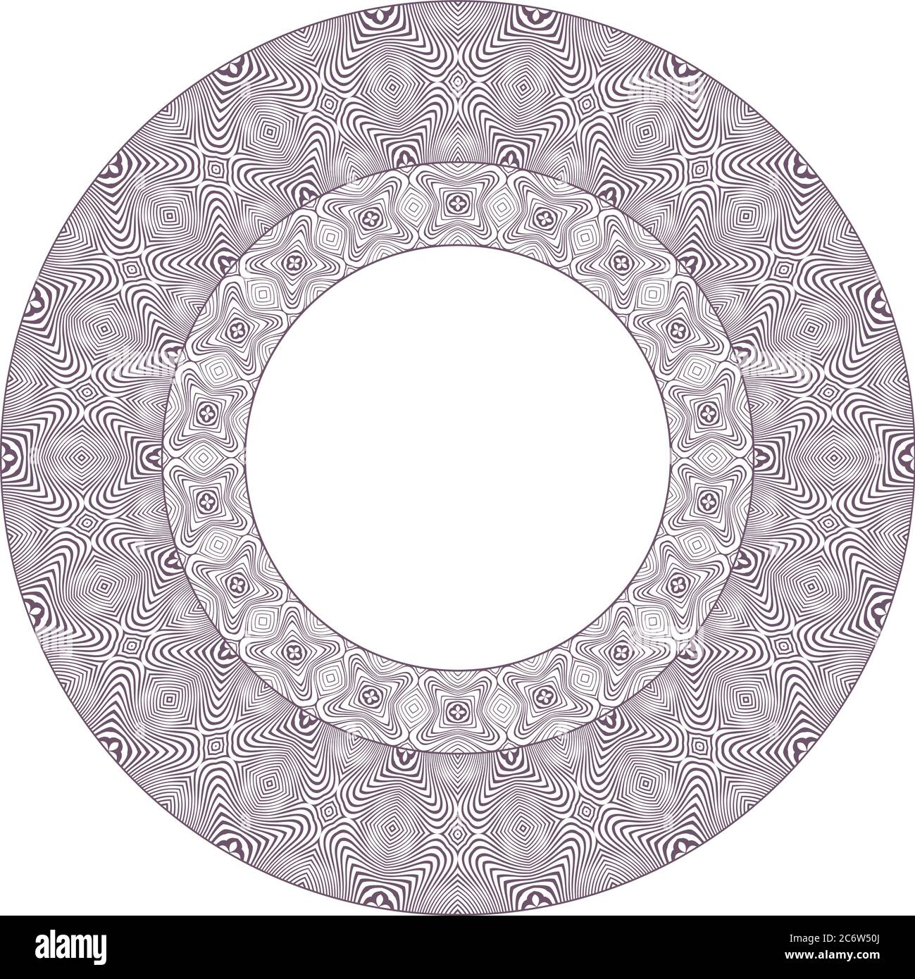 Vector ornamental vintage ethnic round frame Stock Vector Image & Art ...
