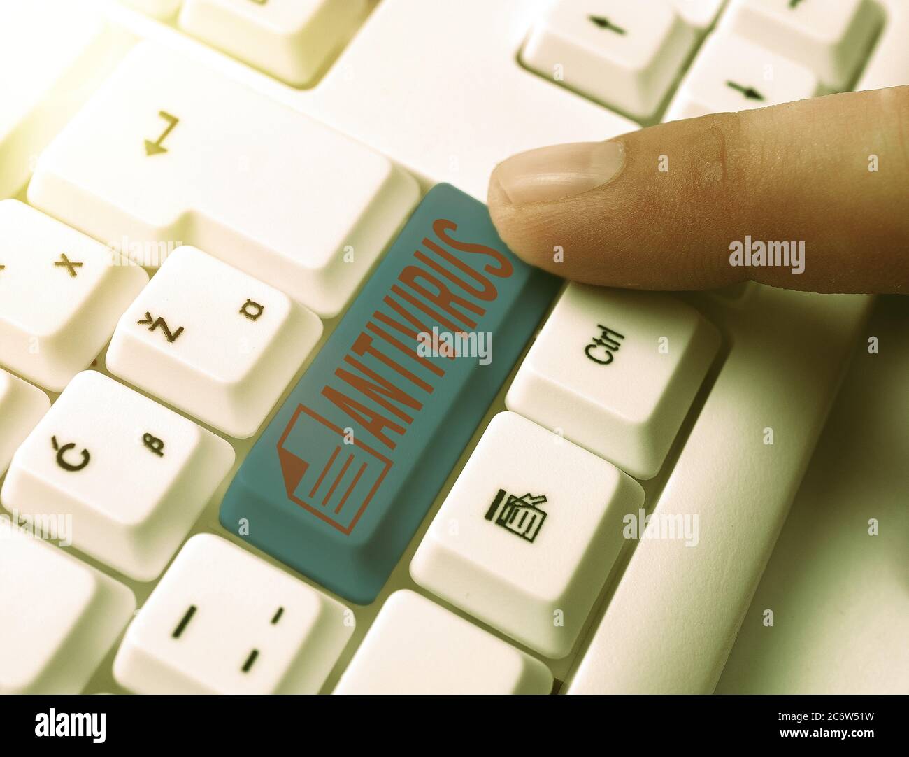 Writing note showing Antivirus. Business concept for suitable for the ...