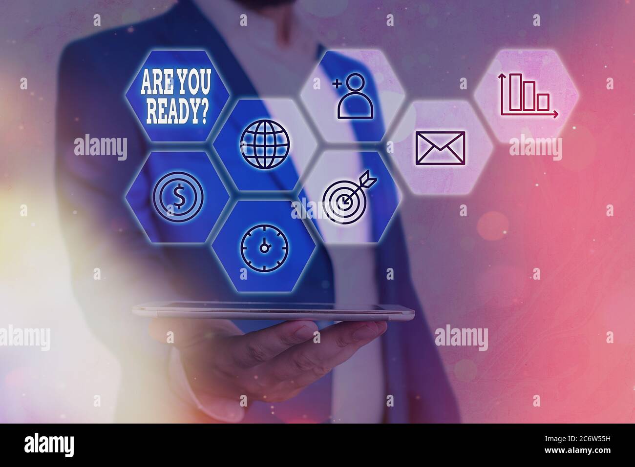 Word writing text Are You Ready Question. Business photo showcasing ...