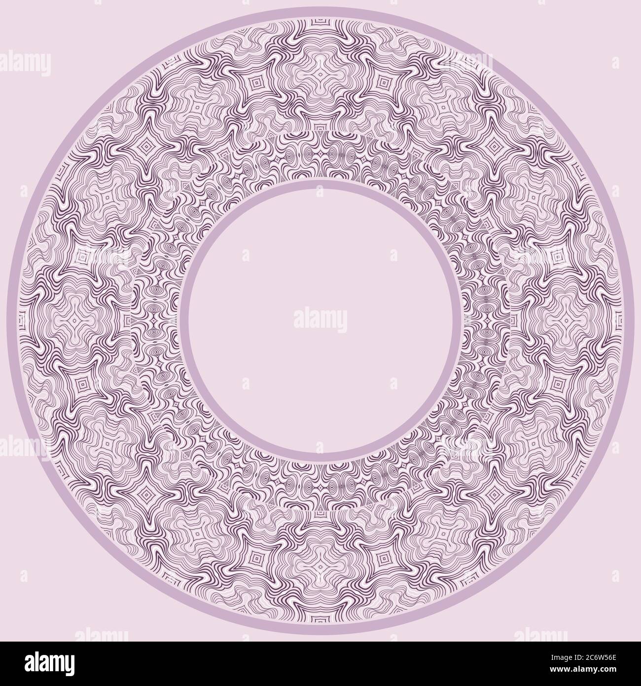 Vector abstract ornamental vintage round frame Stock Vector Image & Art ...