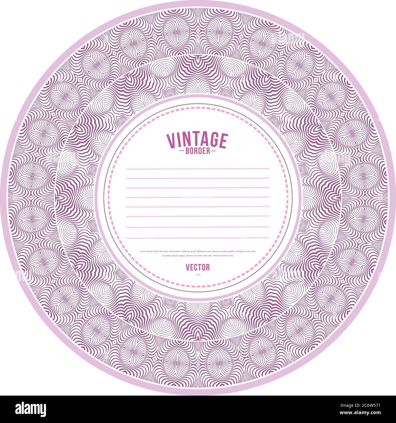 Vector ornamental vintage ethnic round frame Stock Vector Image & Art ...