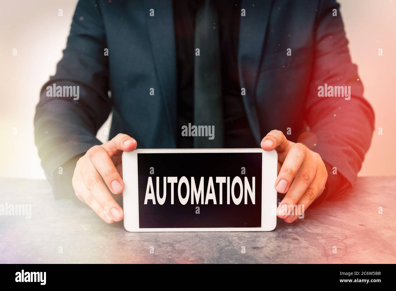 Word writing text Automation. Business photo showcasing equipment in ...
