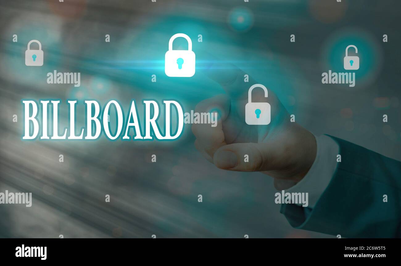 Handwriting text writing Billboard. Conceptual photo a wide outdoor ...