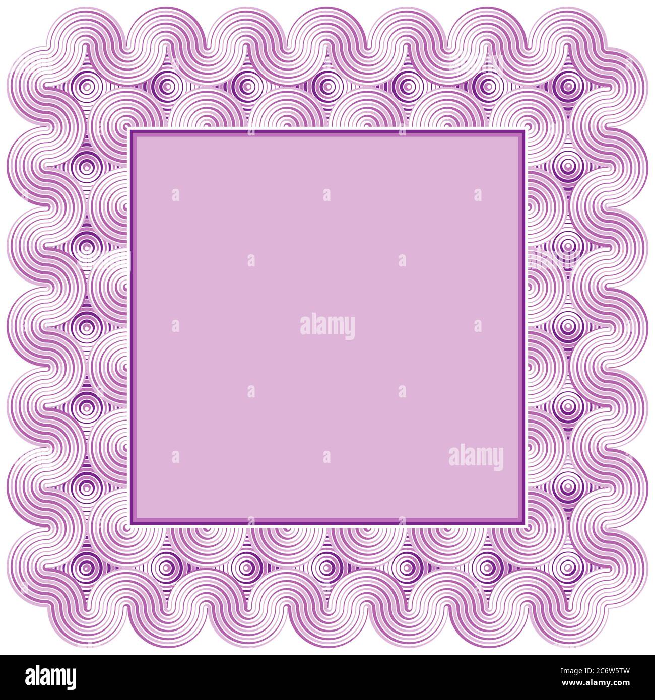 Vector geometric border with distortion effect Stock Vector Image & Art ...