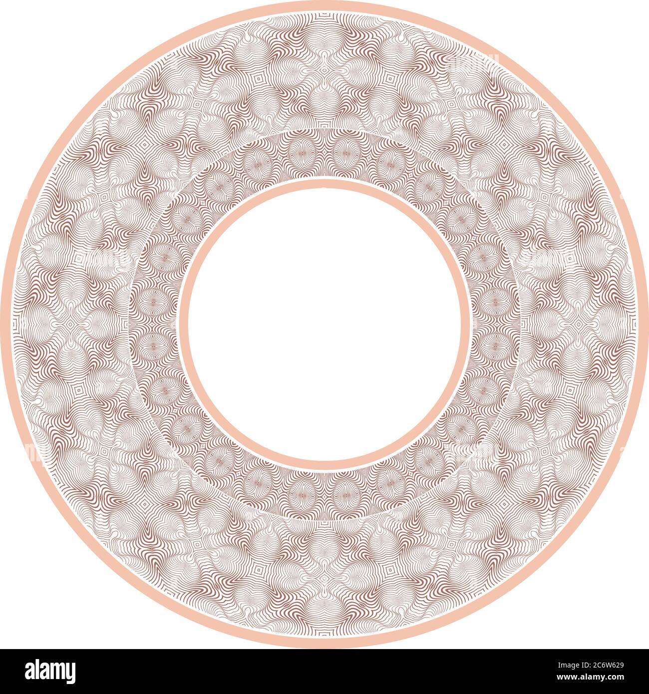 Vector abstract ornamental vintage round frame Stock Vector Image & Art ...