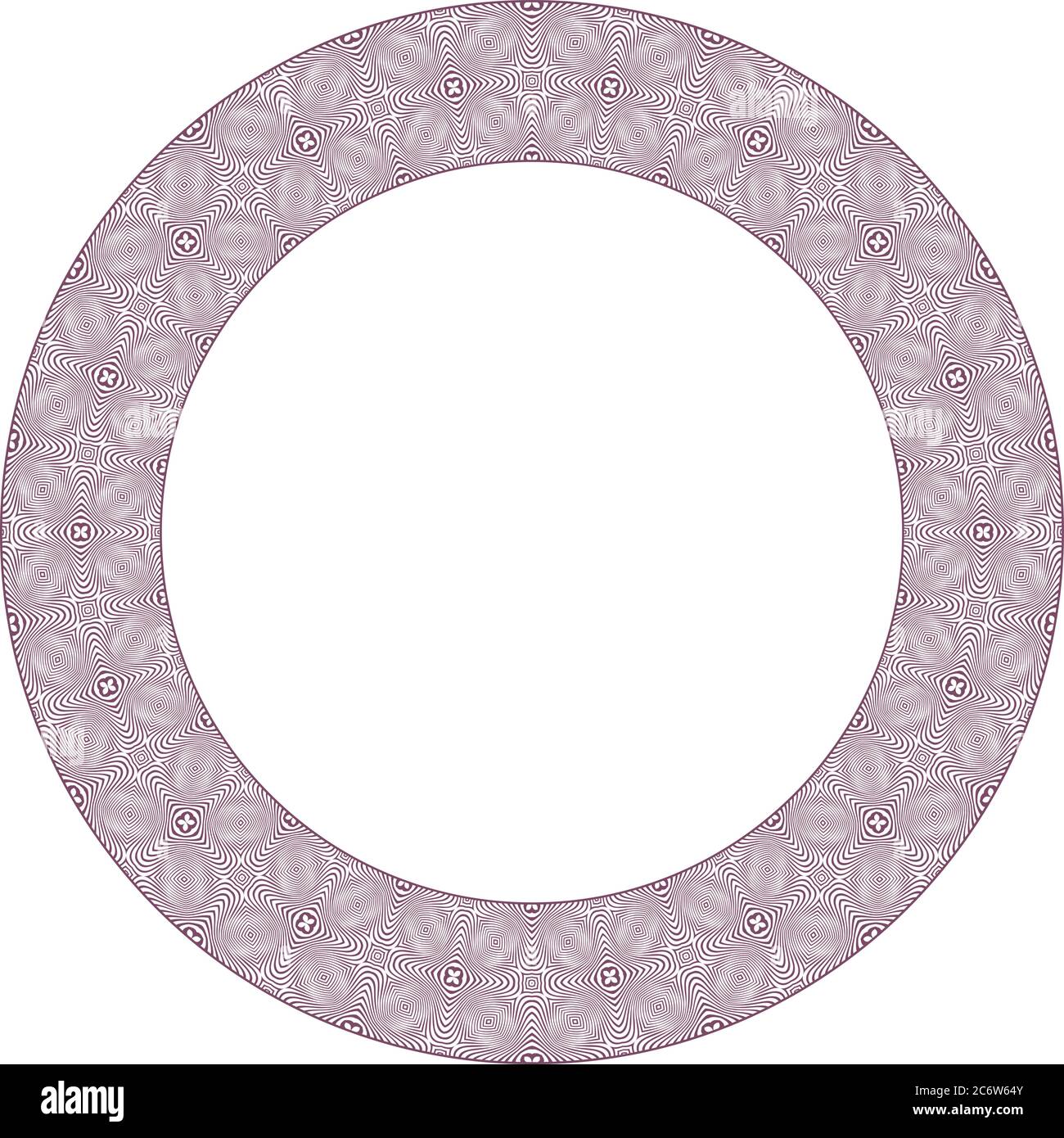 Vector ornamental vintage ethnic round frame Stock Vector Image & Art ...