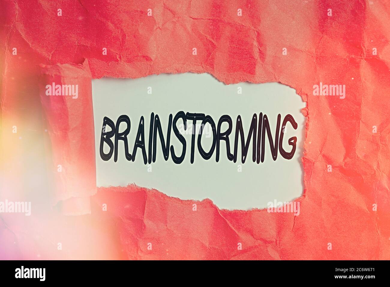 Conceptual hand writing showing Brainstorming. Concept meaning group ...