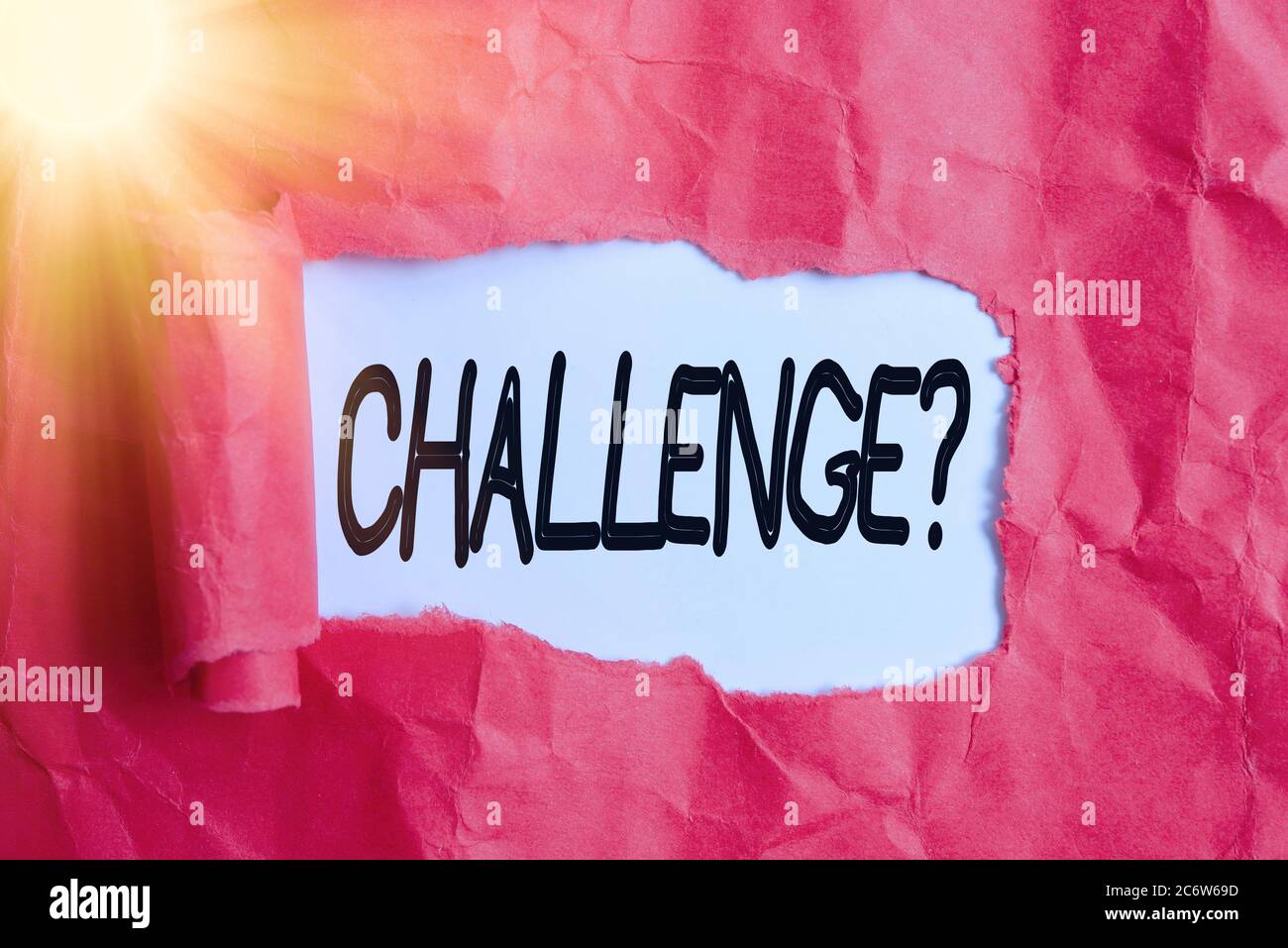 Conceptual hand writing showing Challenge Question. Concept meaning ...