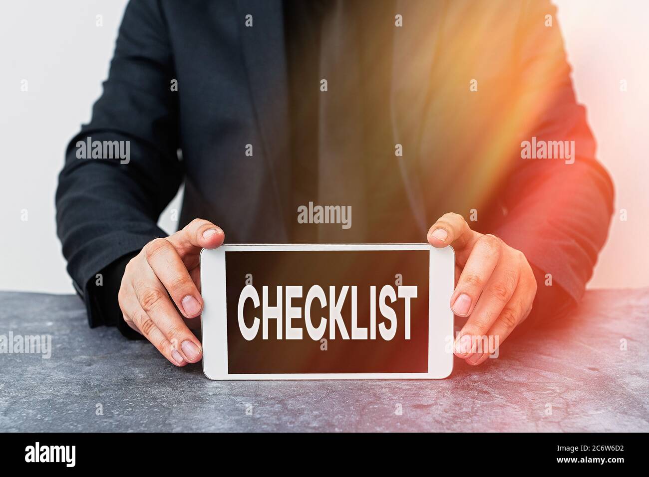 Word writing text Checklist. Business photo showcasing a list of ...