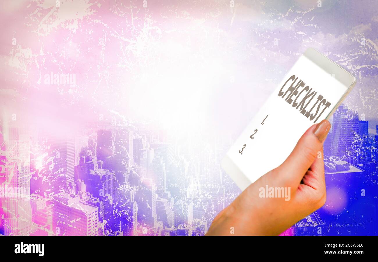 List of required items hi-res stock photography and images - Alamy