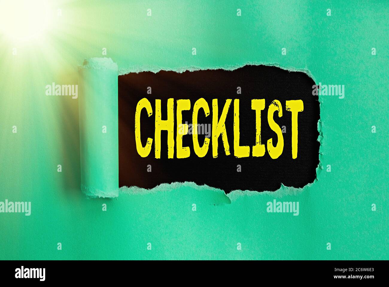 Word writing text Checklist. Business photo showcasing a list of ...