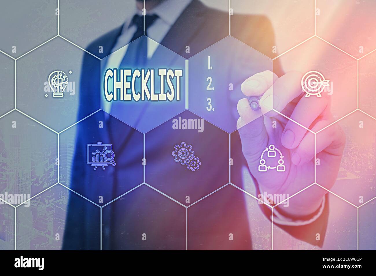 Conceptual hand writing showing Checklist. Concept meaning a list of ...