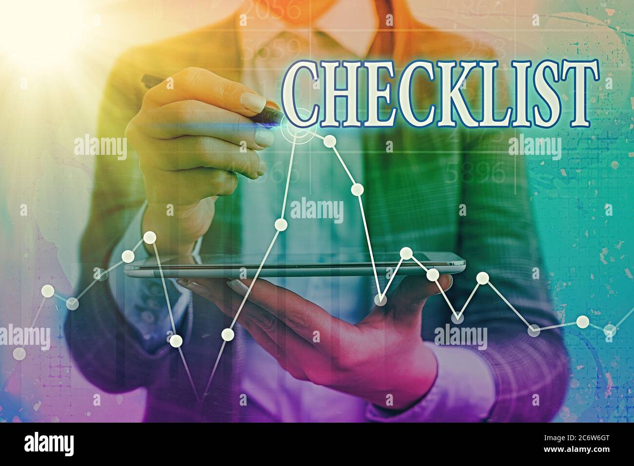 Writing note showing Checklist. Business concept for a list of required ...