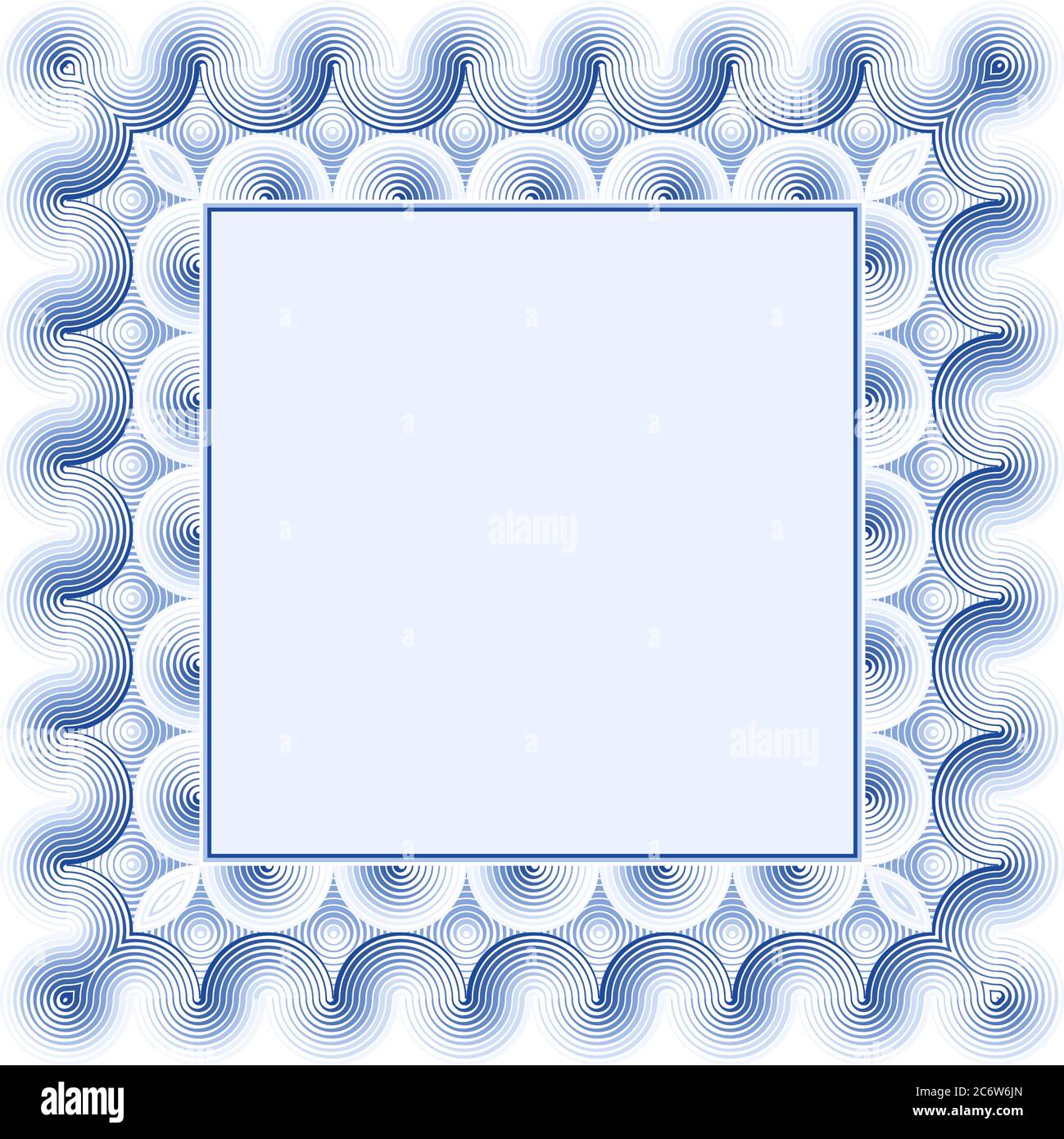 Vector geometric border with distortion effect Stock Vector Image & Art ...