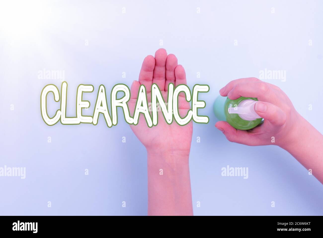 Handwriting text Clearance. Conceptual photo action or method to remove ...