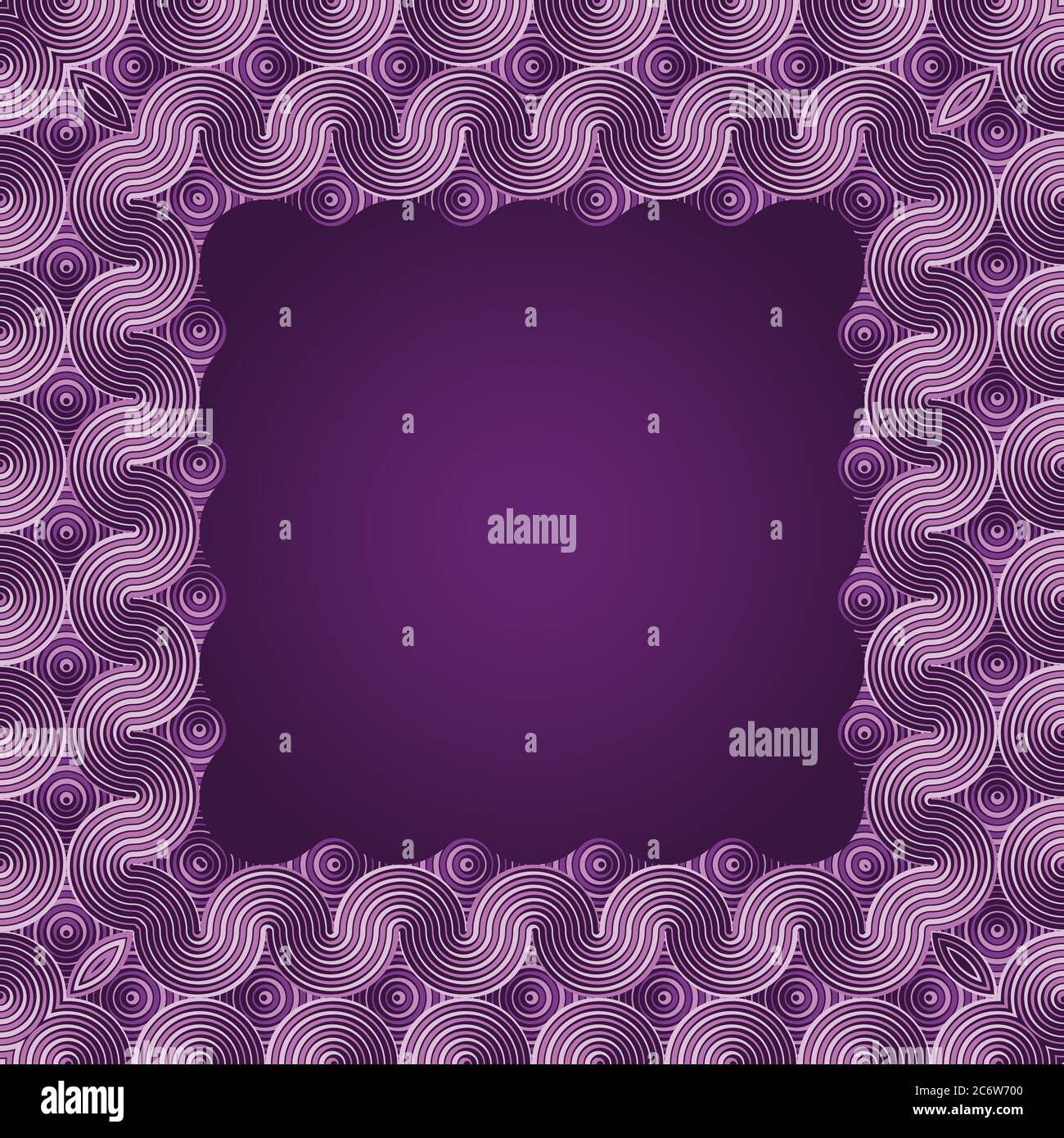 Vector geometric border with distortion effect Stock Vector Image & Art ...